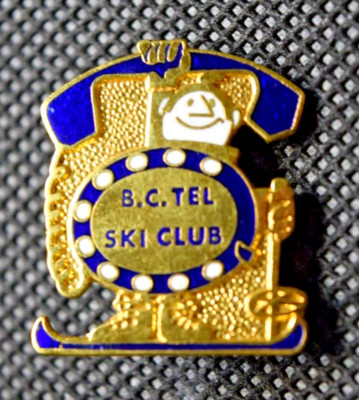 British Columbia Tel Ski Club Canada Ski Pin | eBay
