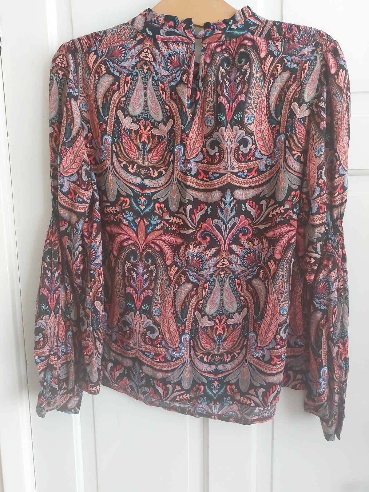 Tu Uk 12 Multicoloured Paisley Print High Neck Long S… - Gem