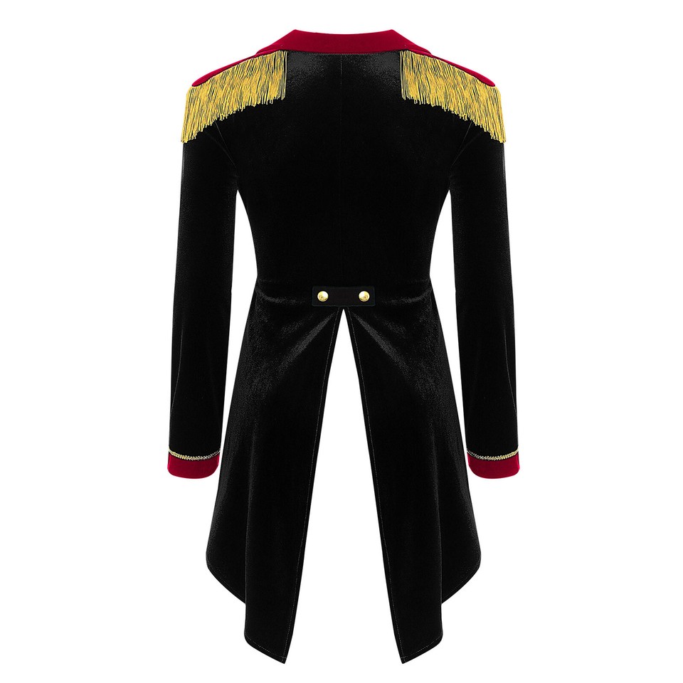 Womens Tailcoat Circus Show Stage Performance Coat Ringmaster Cosplay ...