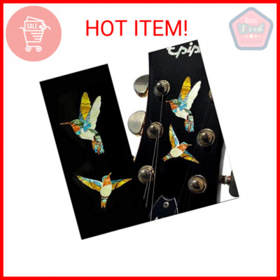 Inlay Sticker Decal for Guitars, Bass & Ukuleles - Dancing Hummingbirds ...