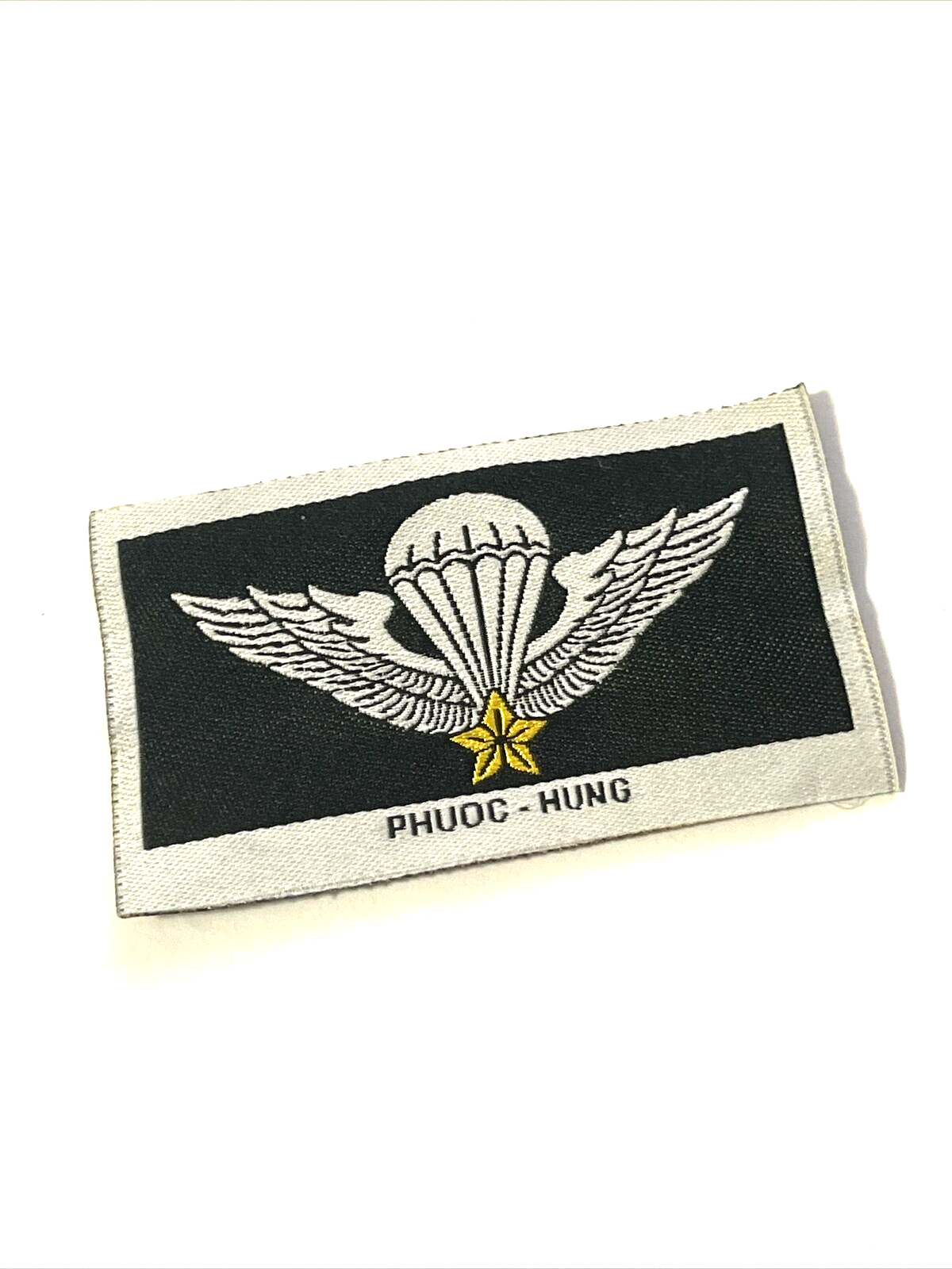 SOUTH VIETNAMESE AIRBORNE DIVISION BASIC PARATROOPER JUMP WOVEN WING SILK PATCH | eBay