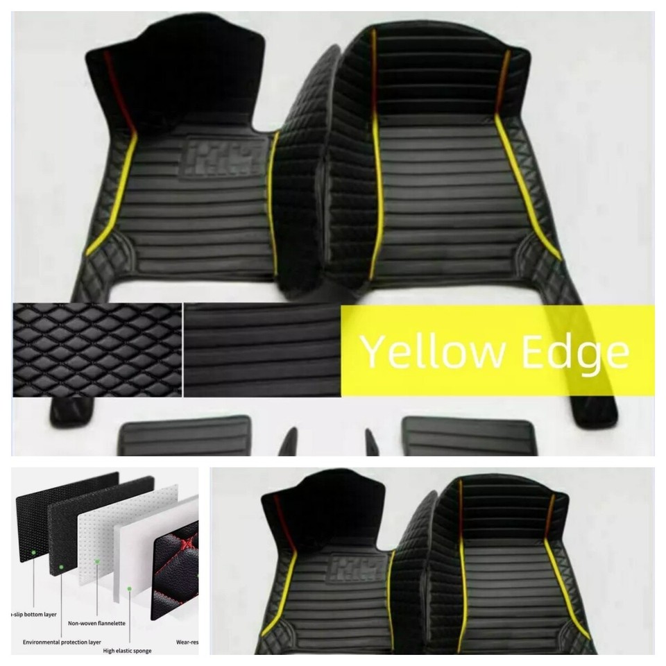 For JEEP Car Floor Mats Custom Liners Leather Carpet Easy Installation ...
