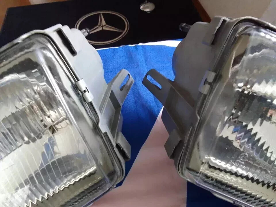 Mercedes Benz w126 se sel bosch euro headlights yellow foglights | eBay