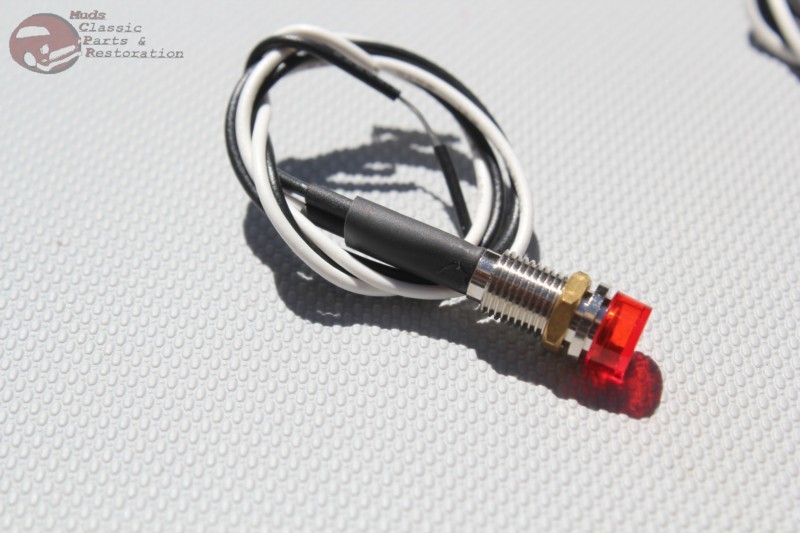 Red Dash LED Indicator Lights Hot Rat Rod Custom Truck Boat Interior ...
