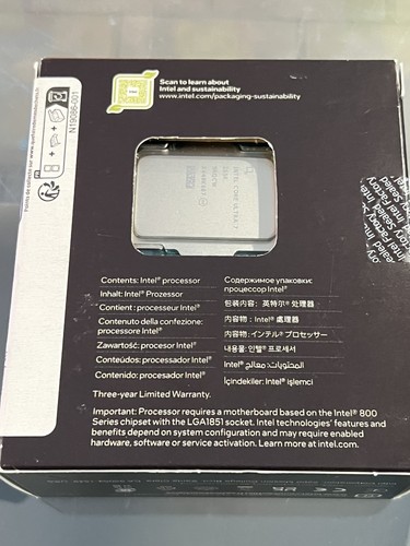 Intel Core Ultra 7 265K Series 2 LGA1851 Arrow Lake 20-Core (8P+12E ...