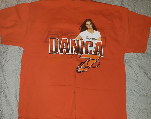 VINTAGE DANICA PATRICK GO DADDY #7 NASCAR SHIRT XL | eBay