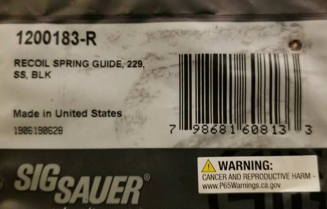 1200183-r Sig Sauer Factory P229 Guide Rod Stainless Finish for sale ...