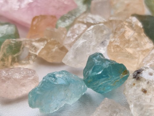 Natural Mixed Beryl Rough Gemstone 150 Gram Lot Slightly - Moderately ...