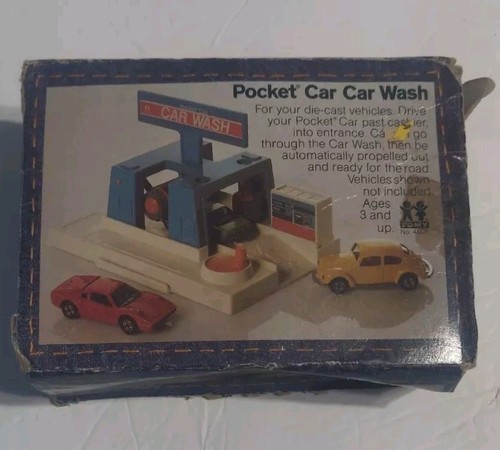 Vintage Tomy Pocket Car Car Wash in Box 4605 WORKS Hot Wheels Car ...