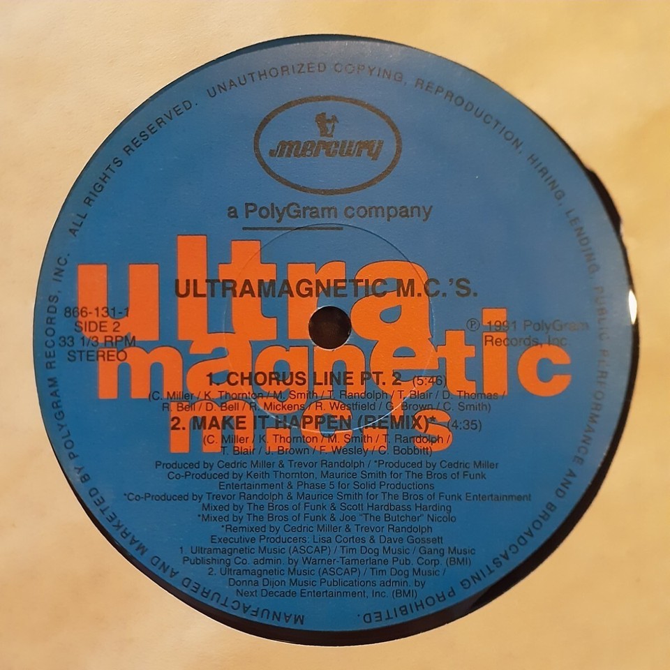 ULTRAMAGNETIC MC S MAKE IT HAPPEN CHORUS LINE PT. 2 USoriginal | eBay