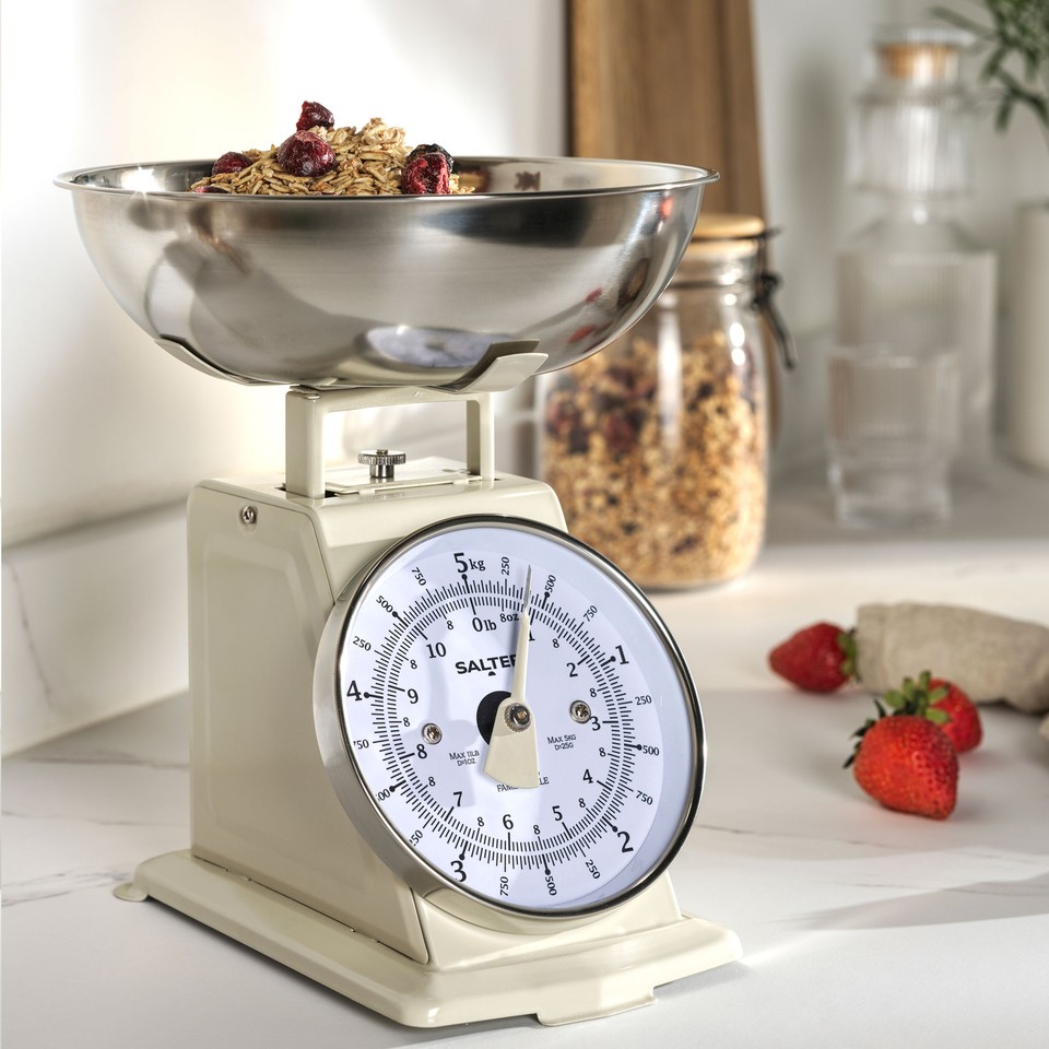 Salter Kitchen Scale Timeless Mechanical 5kg Capacity Dishwasher Safe ...