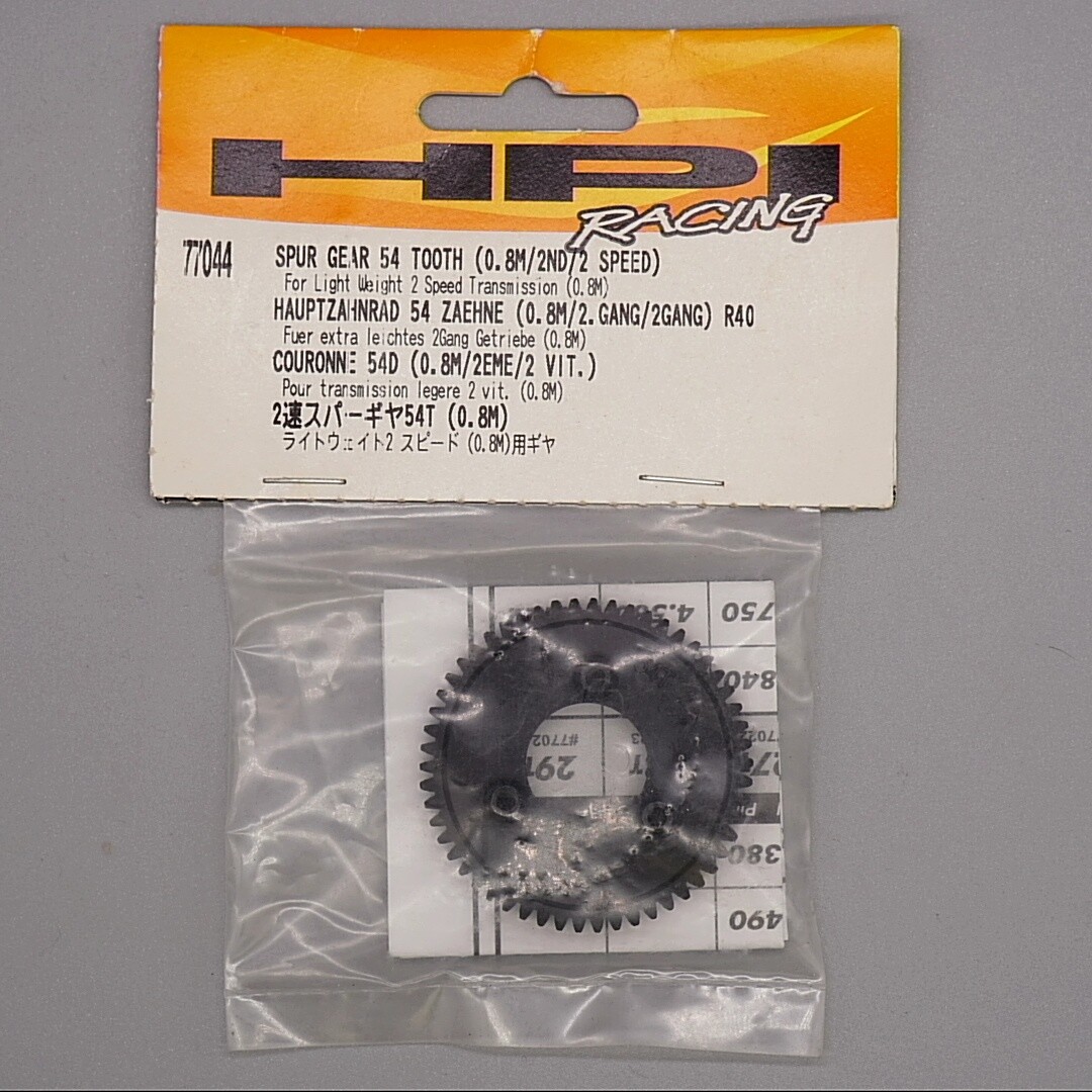 HPI 77044 Spur Gear 54 Tooth (0.8M/2ND/2 Speed) for Light Weight 2 ...