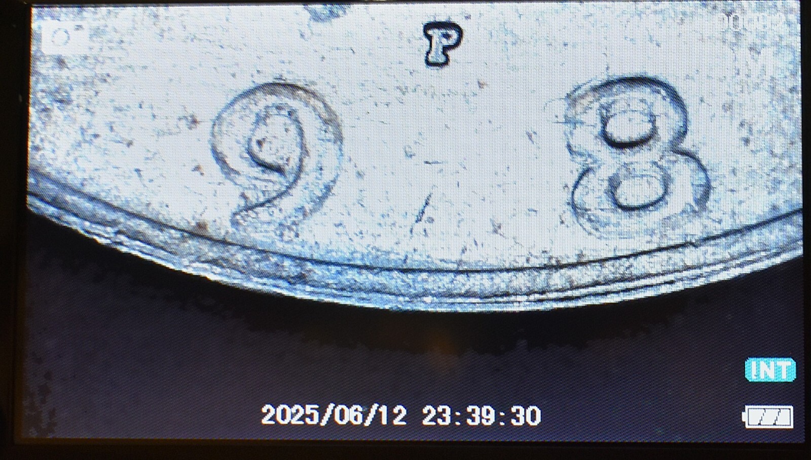 1984 P Kennedy Half Dollar Error Coin Fin Rim and Die Cracks, Break ...