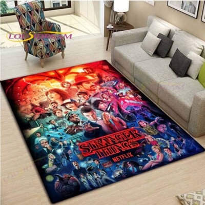 Stranger Things 3D Carpets Anti-Slip Floor Rugs Bedroom Decors Mat ...