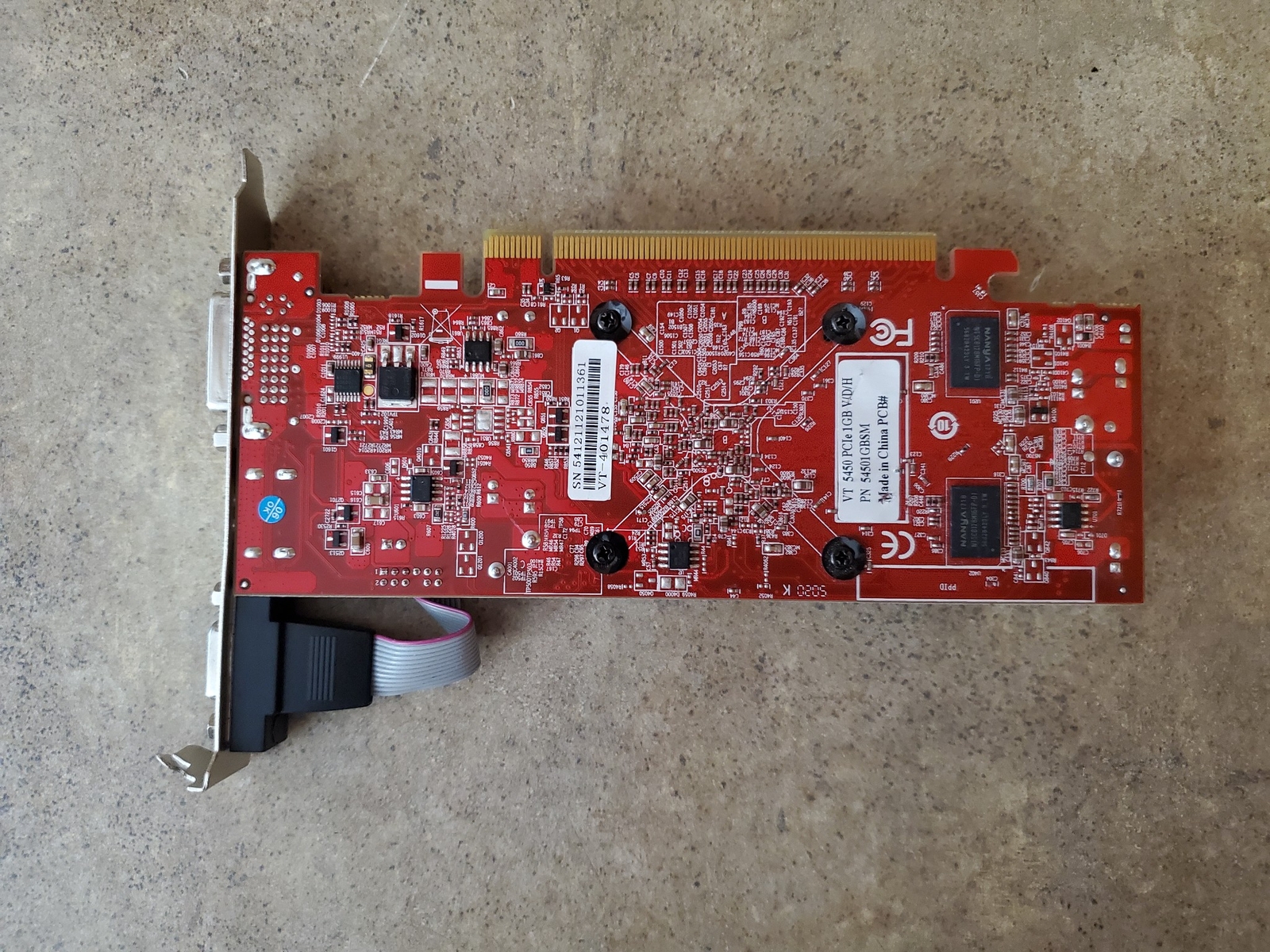 VISIONTEK VT 5450 PCI E 1GB V/D/H PN 54501GBSM CARD VT-401478 UC8-2(3 ...