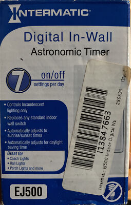 Intermatic 15 Amp ST01 7-Day Programmable In-Wall Astronomic Digital ...
