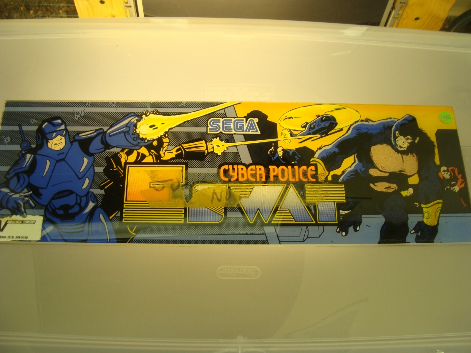 E Swat Video Arcade Game Marquee, Atlanta #135 | eBay