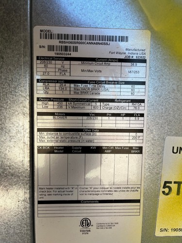 Johnson Controls York 5 Ton Water Source Heat Pumps. | eBay