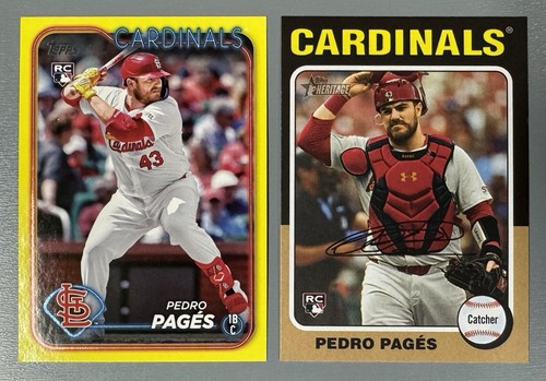 2- 2024 Topps Pedro Pages:Update Yellow Parallel, Heritage High Number ...