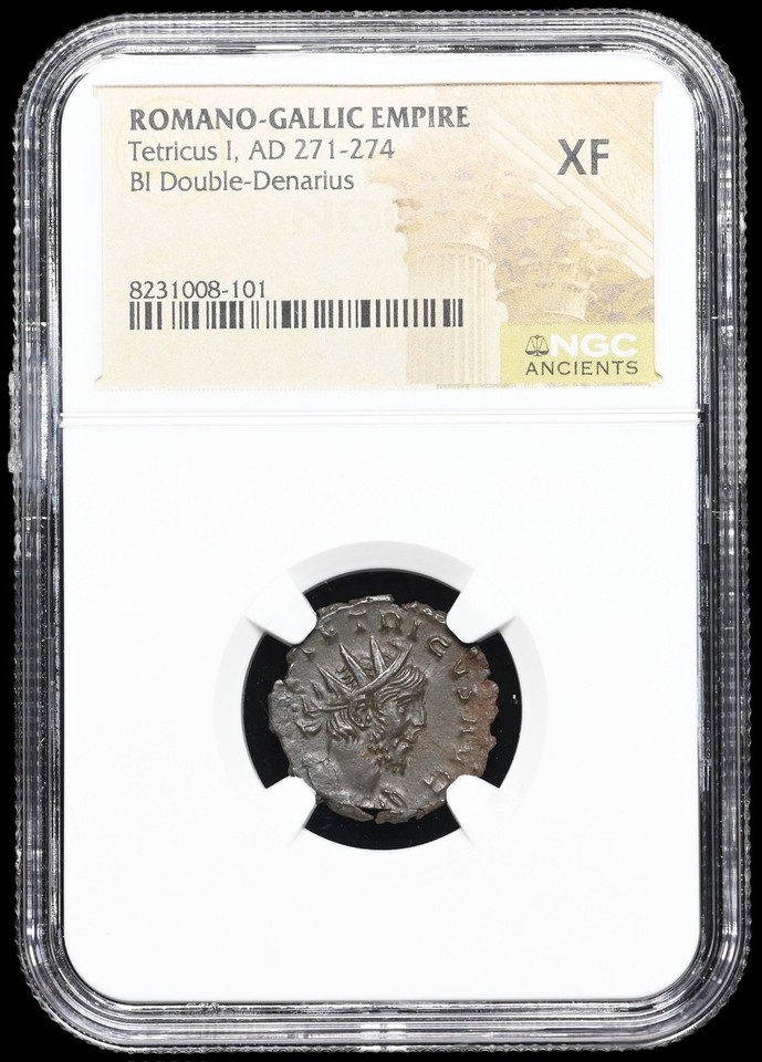 Tetricus I. Romano-Gallic Emperor, AD 271-274. Æ Antoninianus, NGC XF ...