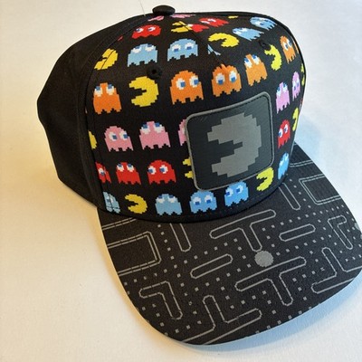 NEW Pac-Man Bioworld Snapback Hat Cap adjustable Video Game Gear | eBay