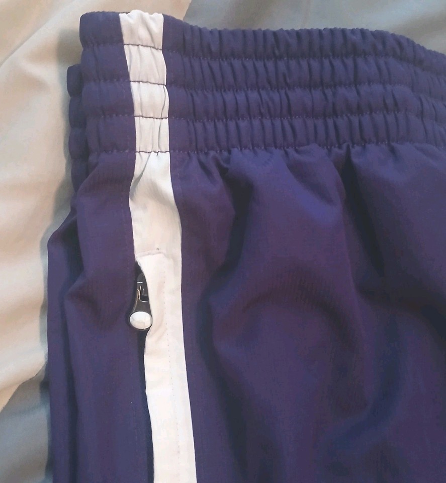 Under Armour Fit Track Pants Ankle Zip Medium Purple Loose Fit | eBay
