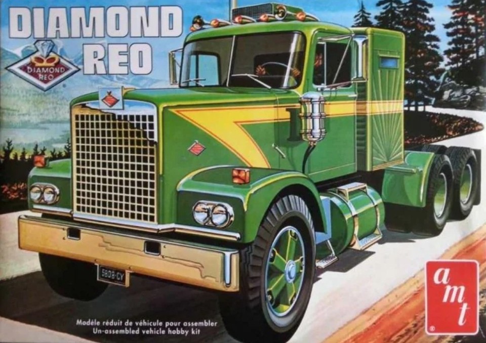 Diamond REO Truck Tractor DECAL SHEET for 1:25 AMT Model Kit DECALS ...