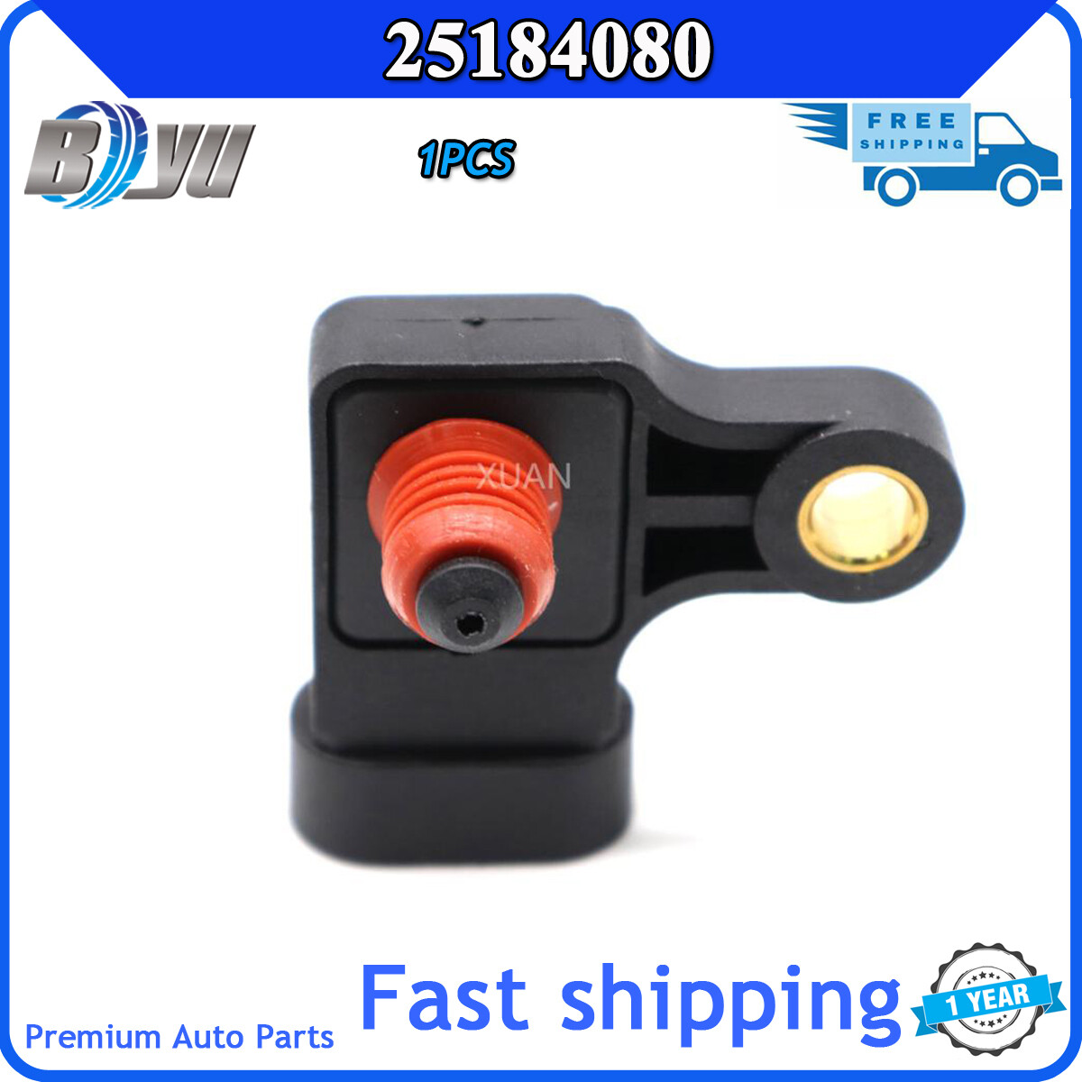 25184080 MAP Manifold Absolute Pressure Sensor for Nubira REZZO 1.4 1.6 ...