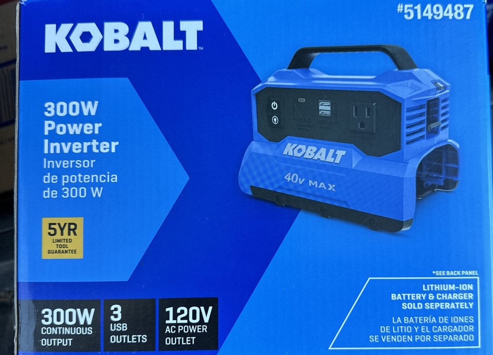 Kobalt Gen4 40V , 300-Watt Portable Power Station Power Inverter | eBay