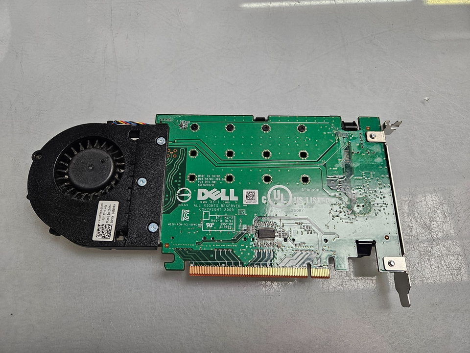 Dell DPWC400 Ultra-Speed Drive Quad M.2 PCIe Card 80G5N 6N9RH | eBay