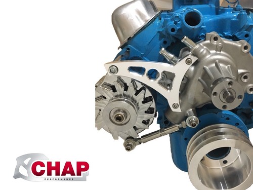 New Small Block Ford Alternator Bracket 289 302 V-Belt Mid Mount SBF ...