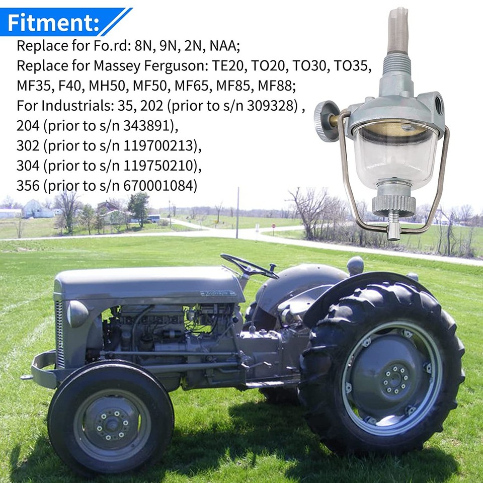 Fuel Sediment Bowl Assembly 2NAA9155B for Ford 8N 9N 2N NAA Jubilee ...