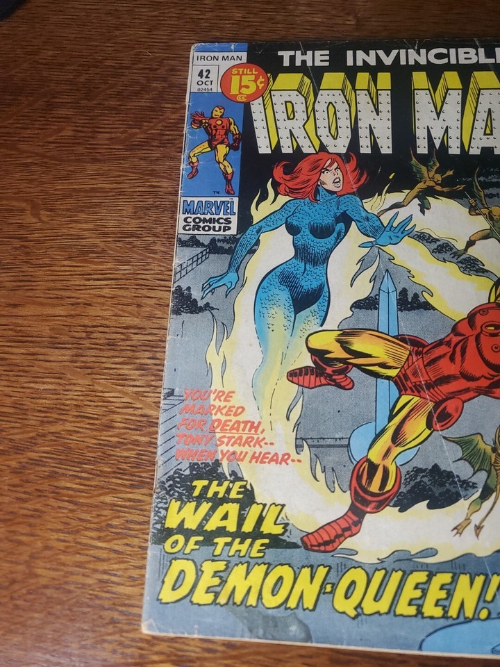 Iron Man #42 Tuska 1st Marianne Rodgers as Demon-Queen 1st Soulfather ...