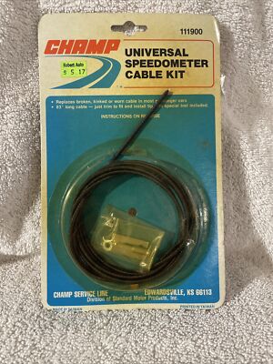 Vintage Champ Universal Speedometer Cable Kit w/ 83” Cable Tip Crimping ...