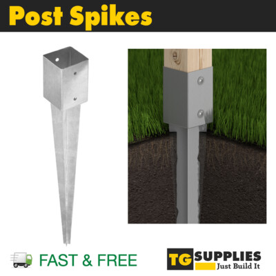 Heavy Duty Galvanised Fence Post Spike Post Support Post Base Post Foot ...