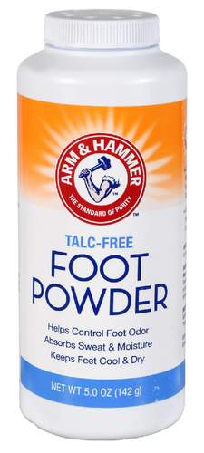 Arm & Hammer Talc-Free Foot Powder Odor Control Fungus Sweat Shoe Odor ...