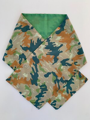VTG Old Spanish Amoeba Camo Reversible Scarf Neckerchief Guerrillero ...
