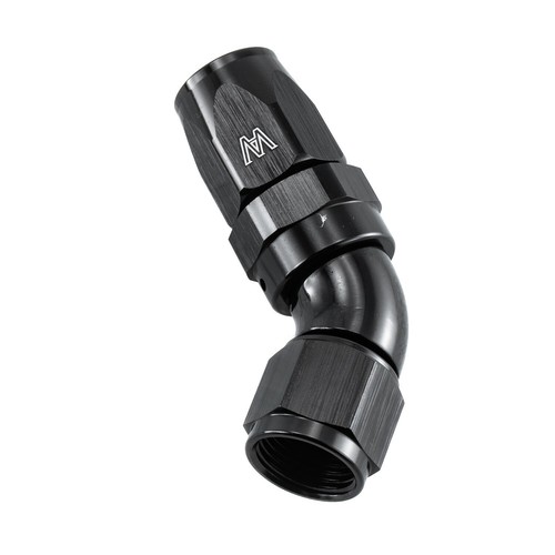 Aluminum AN8 45 Degree Full Flow Hose End Fitting 100 Series Braided ...