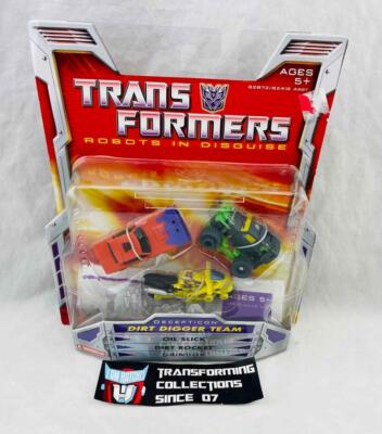 Transformers Robots In Disguise RID Mini-Cons Dirt Digger Team MOSC | eBay