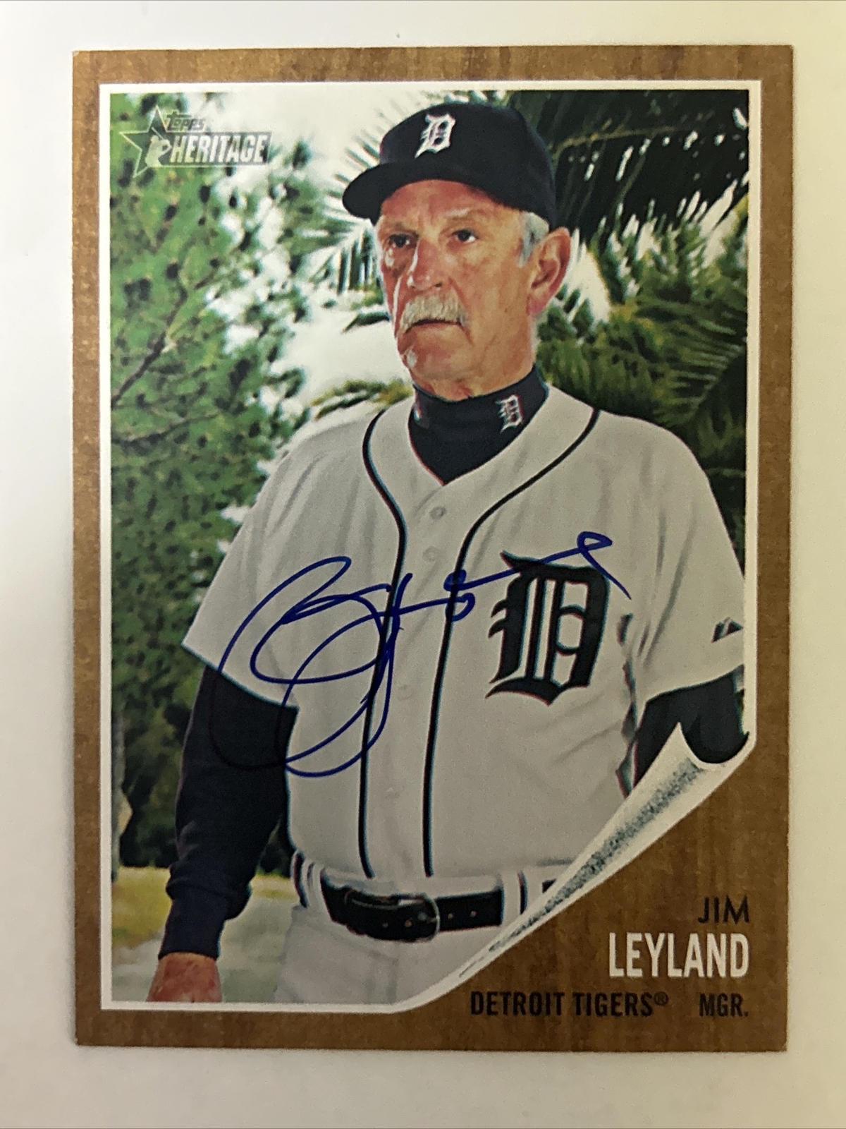Jim Leyland Autographed 2011 Topps Heritage #416 In Person N697 | eBay