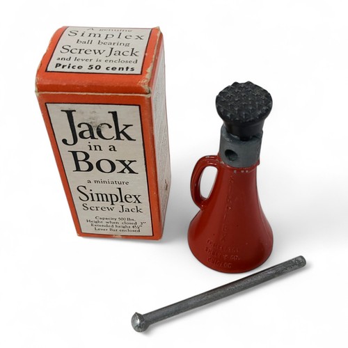 Vintage Templeton Kenly TKO Simplex Screw Jack In A Box Miniature Tool ...