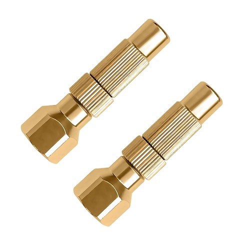 2 PCS Twist-On Air Chucks, 1/4" NPT Internal Thread Heavy Duty Brass ...