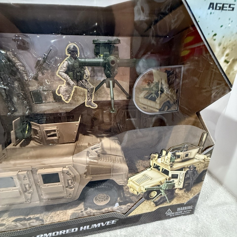 MIB BBI ELITE FORCE 1/18 - M1114 Up-Armored Humvee GI Joe Cobra NEW ...