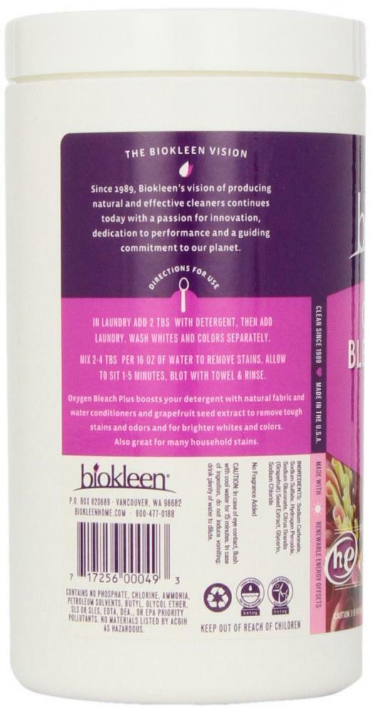 biokleen Oxygen Bleach Plus With Grapefruit Seed Extract Cleaning Power ...
