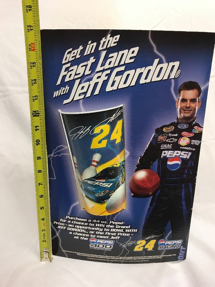 NASCAR Jeff Gordon Pepsi Advertising Stand-Up Promotional Item 2005 ...
