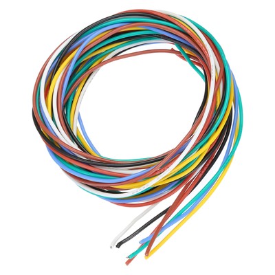 24 Gauge PVC Hookup Wire 3.0m 24AWG Flexible Electrical Wire 7 Color 0 ...