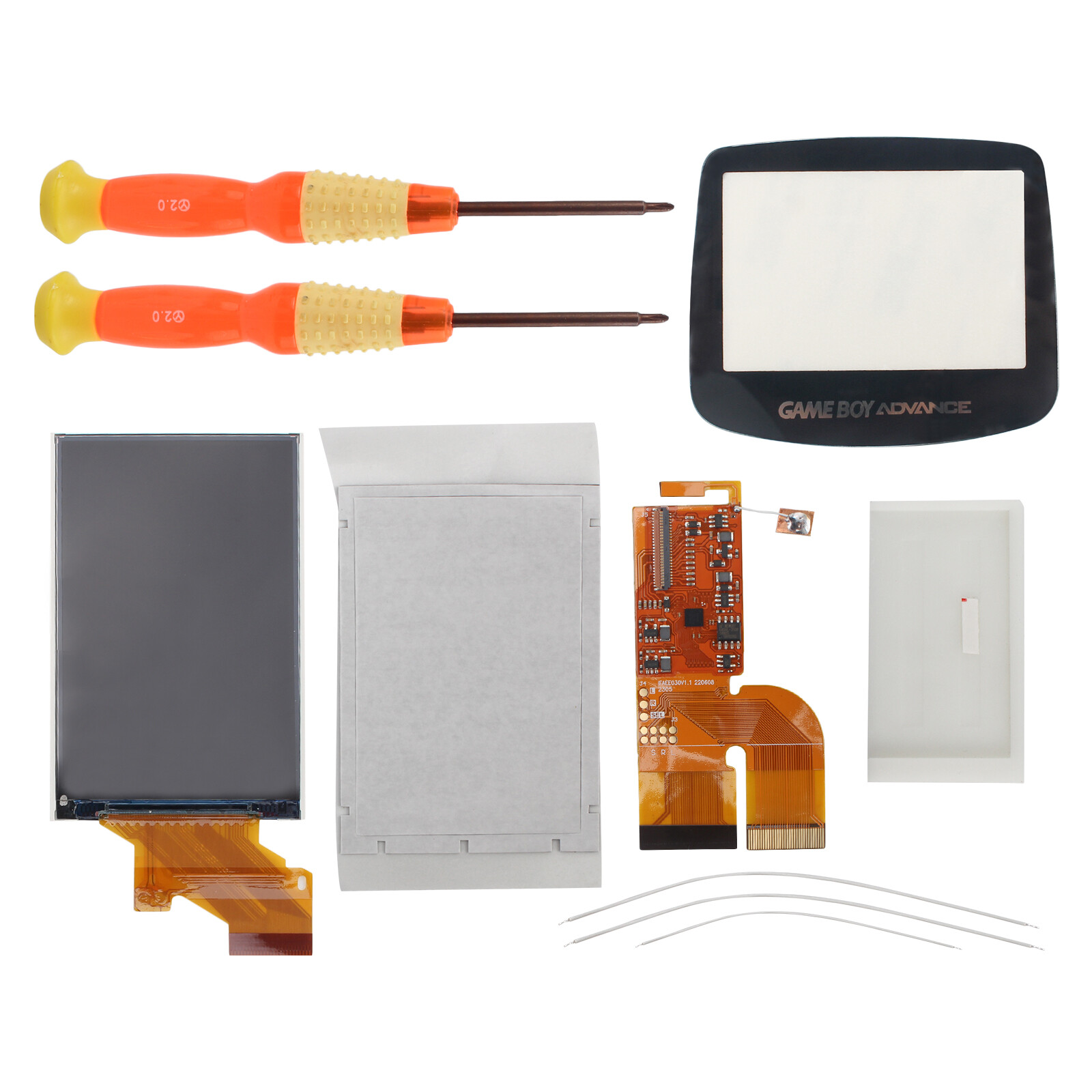 For Nintendo Gameboy Advance GBA IPS V2 screen Backlit Mod LCD ...