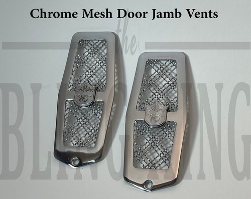 Chevy Malibu El Camino Monte Carlo G Body Door Jamb Vents | Chrome Mesh ...