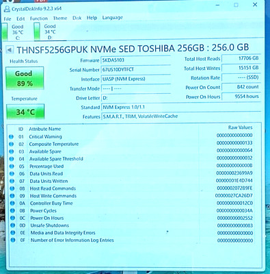 THNSF5256GPUK Toshiba 256GB PCIE 3.0 x4 NVMe M.2 2280 Internal Solid ...