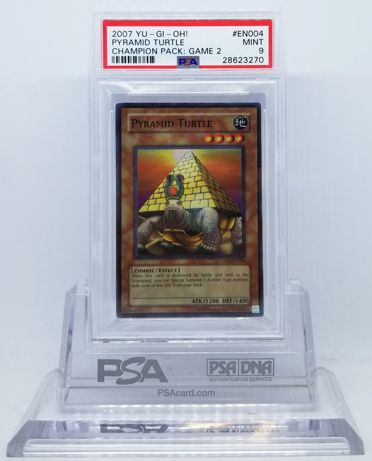 YUGIOH CP02-EN004 PYRAMID TURTLE SUPER RARE PSA 9 MINT #28623270 | eBay